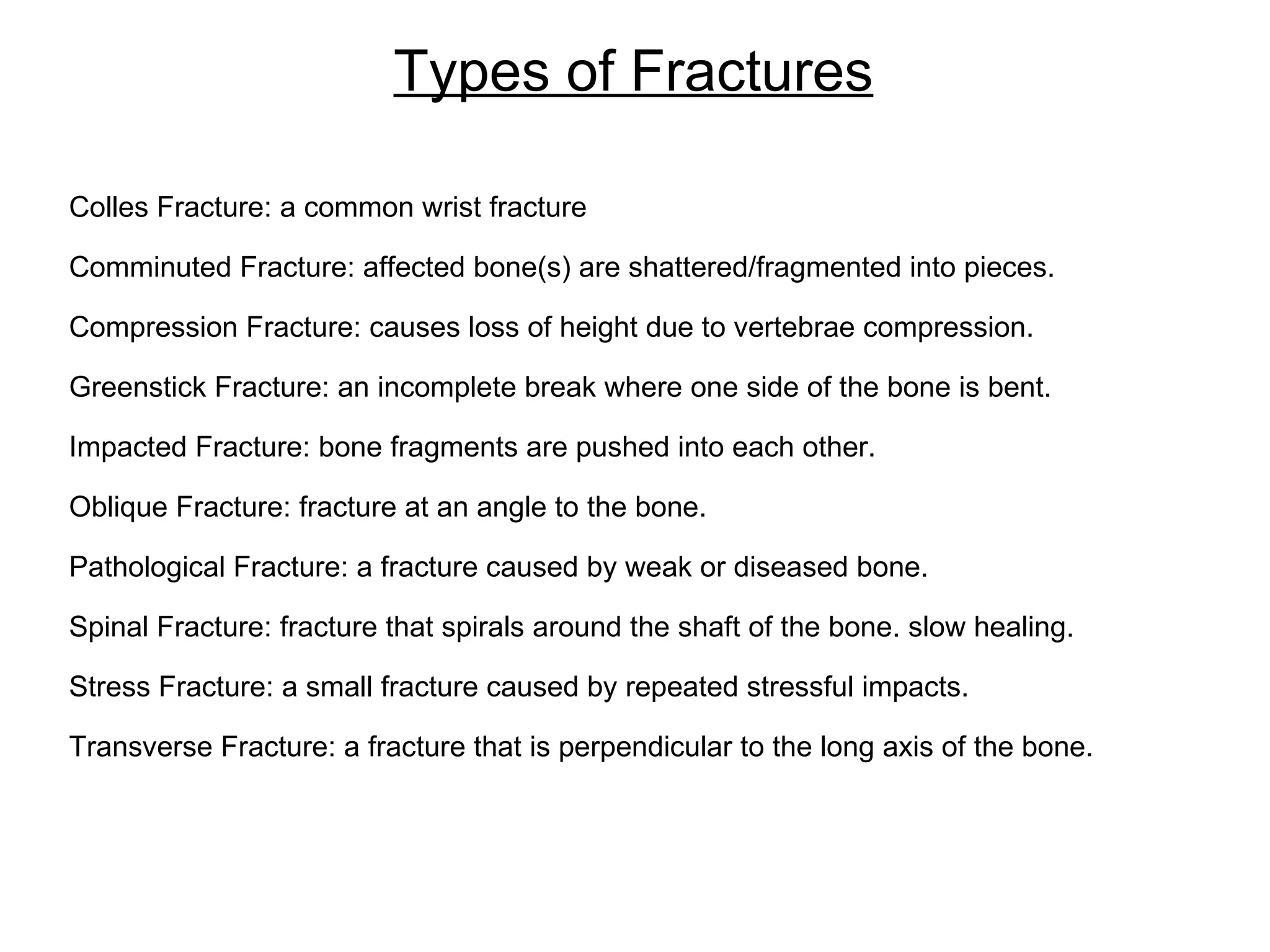 Chapter 4 Fractures | PPT