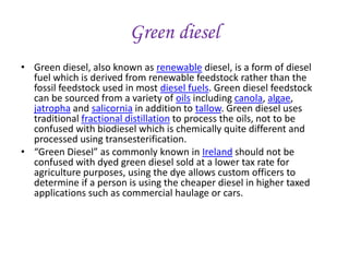 Biofuel as source of clean and green energy | PPTX