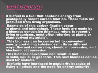 Biofuel | PPT