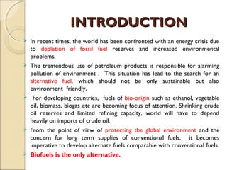 BIOFUELS AND THEIR FUTURE PERESPECTIVES | PPT
