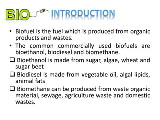 Biofuel presentation org | PPTX