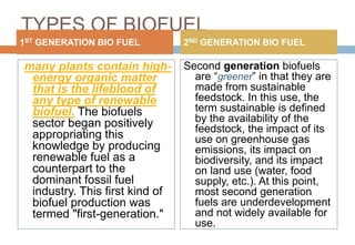 Bio fuel production | PPT | Free Download