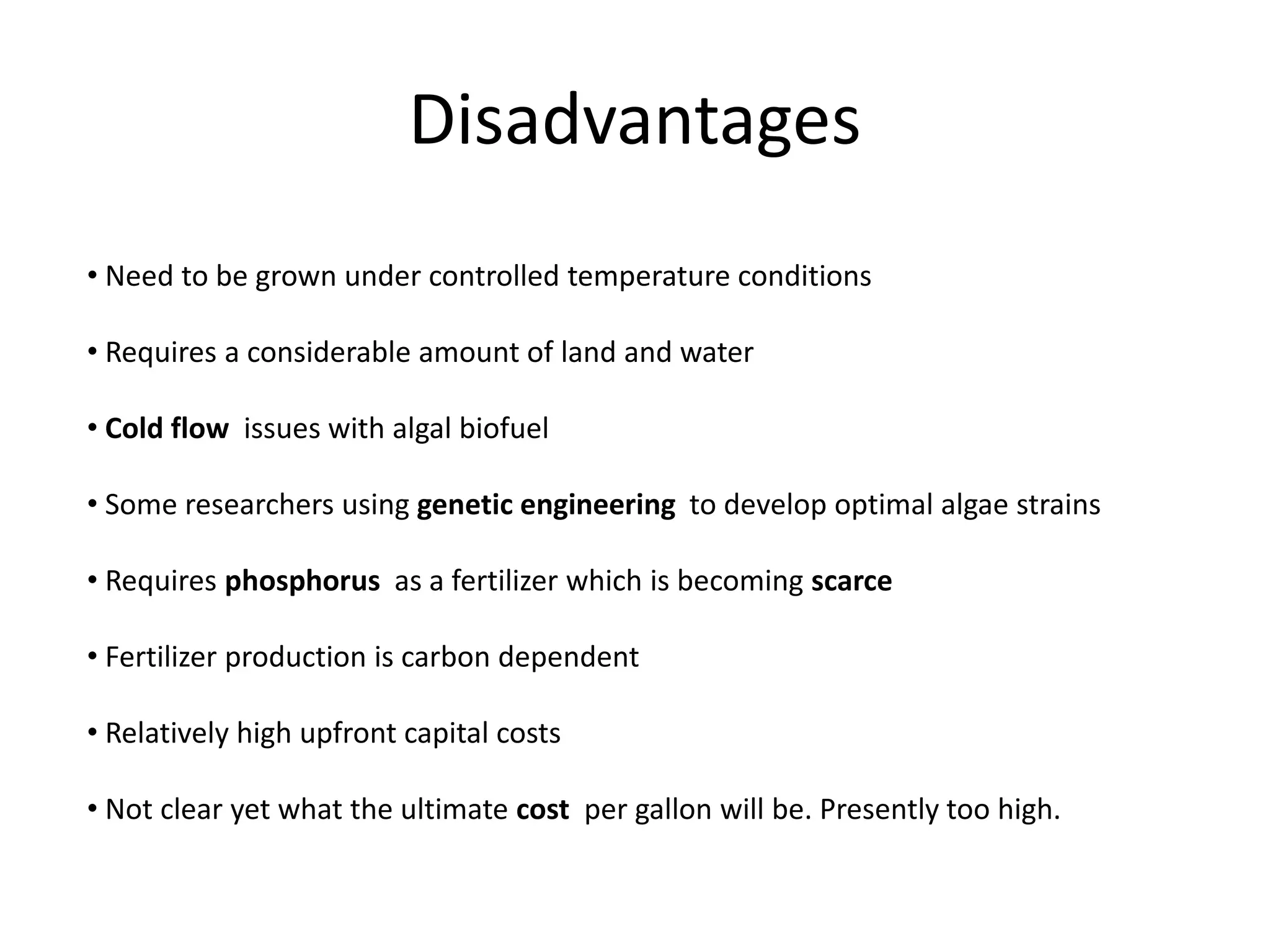 Biofuel production from algae | PPT
