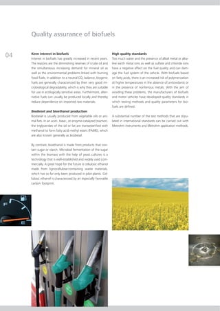 Biofuels analysis from Metrohm | PDF | Chemistry | Science