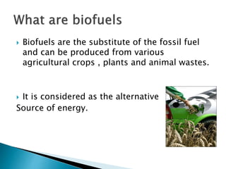Biofuels | PPTX