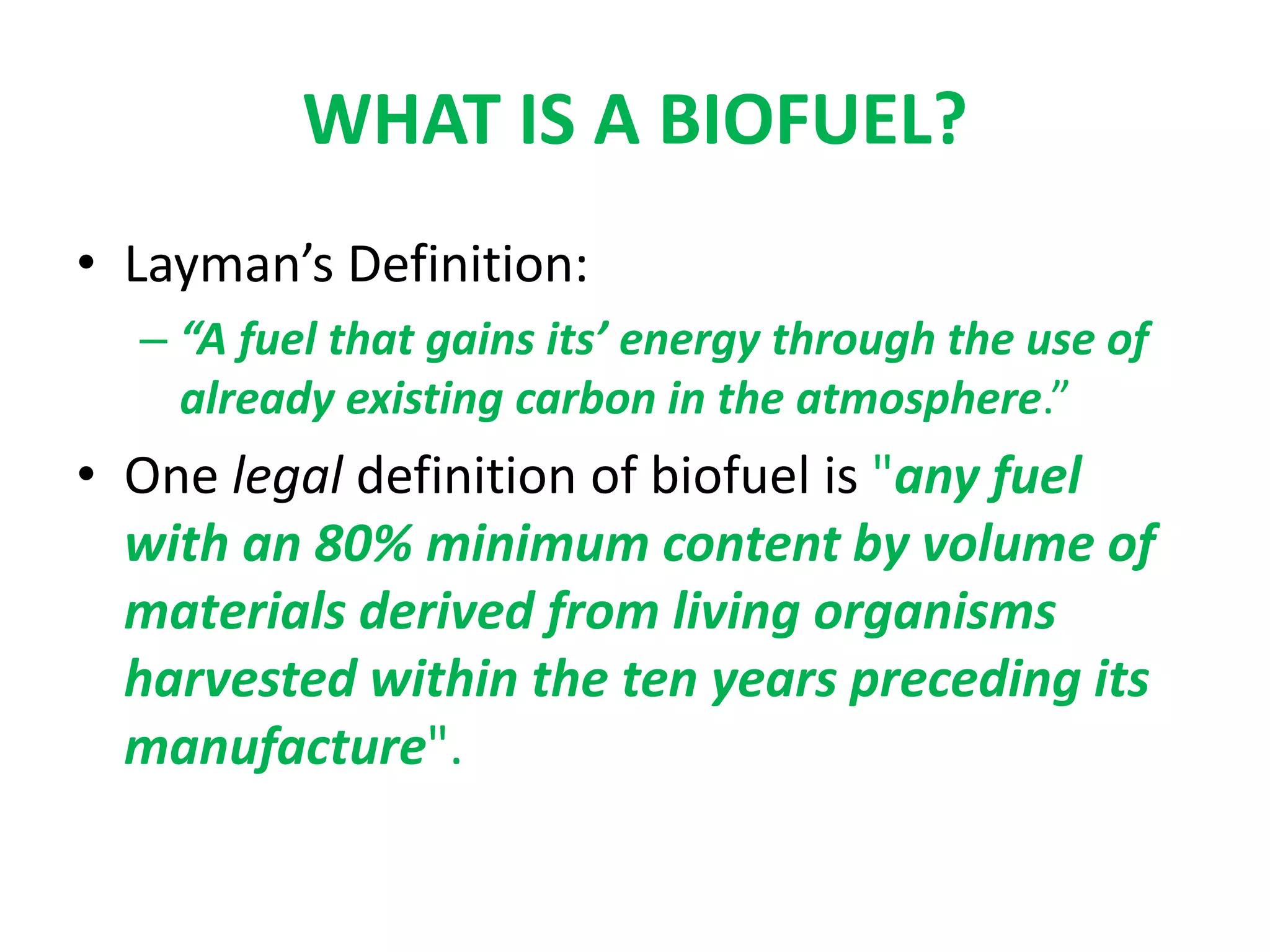 Biofuels | PPTX
