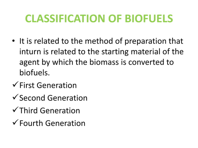 Biofuels | PPTX | Agriculture | Industries