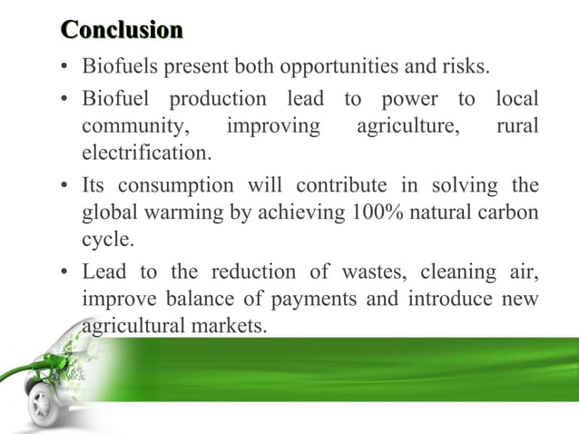 Biofuels, Their Types, Their Classification | PPTX | Agriculture ...