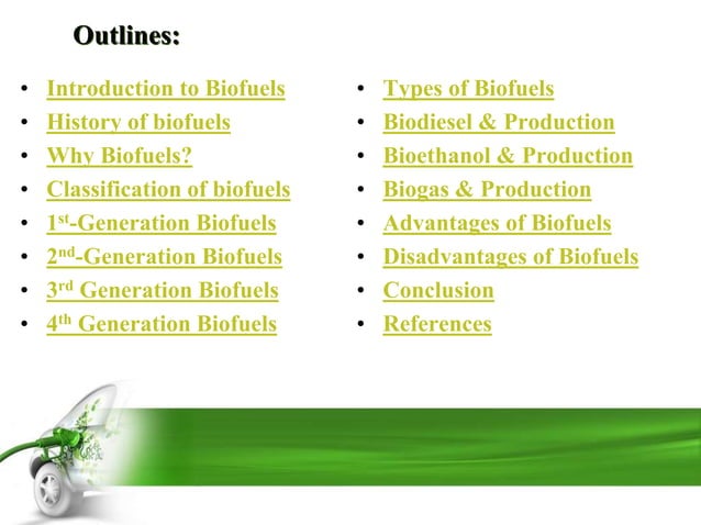Biofuels, Their Types, Their Classification | PPTX | Agriculture ...