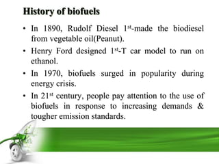 Biofuels, Their Types, Their Classification | PPTX