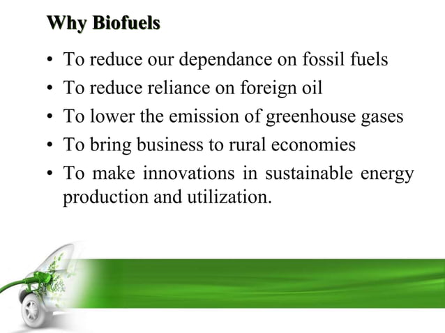 Biofuels, Their Types, Their Classification | PPTX | Agriculture ...