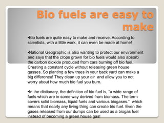 Bio fuel science project | PDF | Gasoline Prices | Economy
