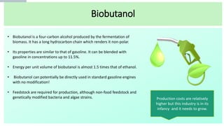 Bio fuels, production and limitations | PPSX