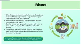 Bio fuels, production and limitations | PPSX