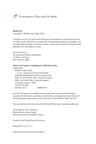 Biofuels by Tabak | PDF