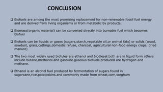 Biofules ppt | PPT