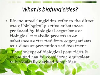 Biofungicide by vimalpriyasubramanian | PPTX