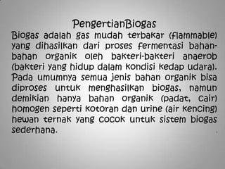 Biogas | PPTX