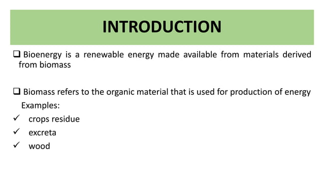 Bioenergy | PPT