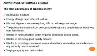 Biomass Energy and Biogas Production Technology | PPTX