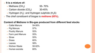 Biomass Energy and Biogas Production Technology | PPTX