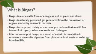Biogas | PPTX