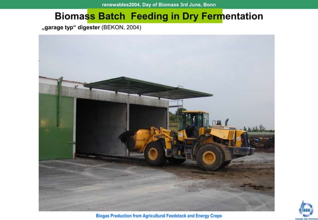Biogas Production from Agricultural Feedstock and Energy Crops | PPT