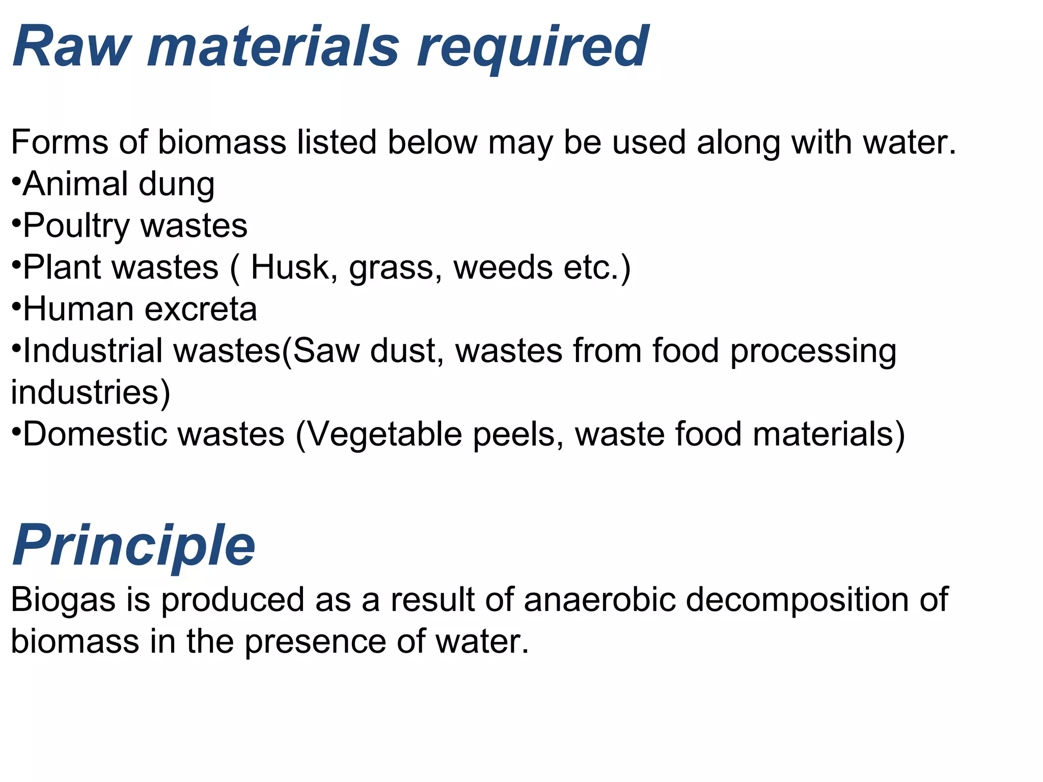 Biogas plant by rishi | PPT