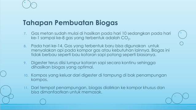 Proses Biogas Limbah Peternakan Sapi Potong (Biogas Process from Waste ...
