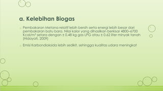 Proses Biogas Limbah Peternakan Sapi Potong (Biogas Process from Waste ...