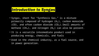 Biogas and Syngas. Production propetiespptx | PPTX
