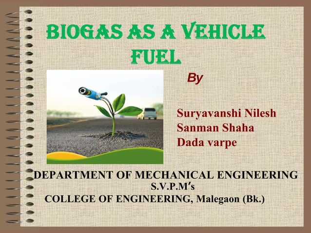 Biogas as a vehicle fuel | PDF | Chemistry | Science