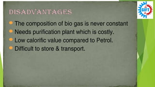 Bio gas as a vehicle fuel | PPT