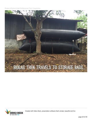 Biogas at buklod unlad multipurpose farm cooperative | PDF