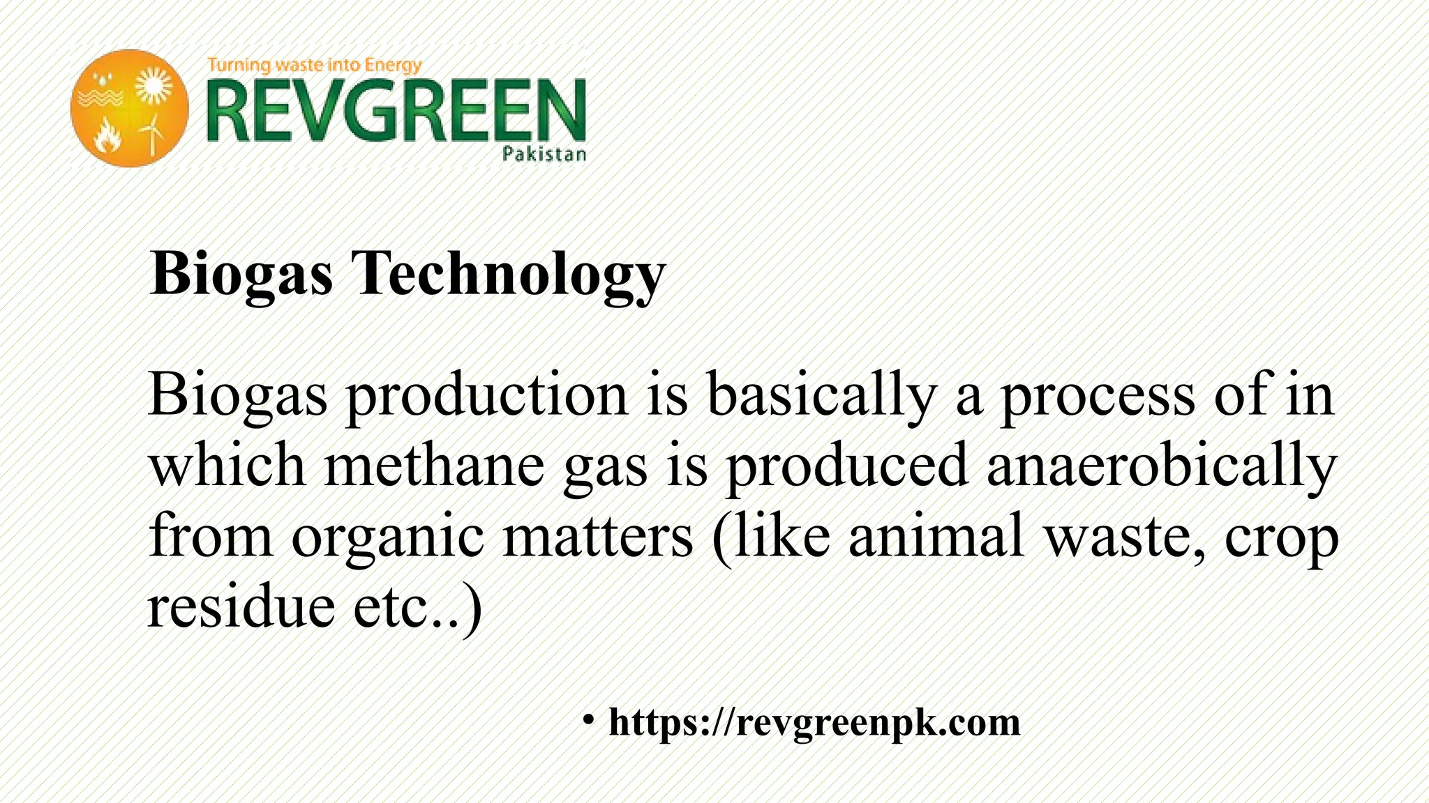 Biogas domestic waste - Revgreen Biogas Company | PDF