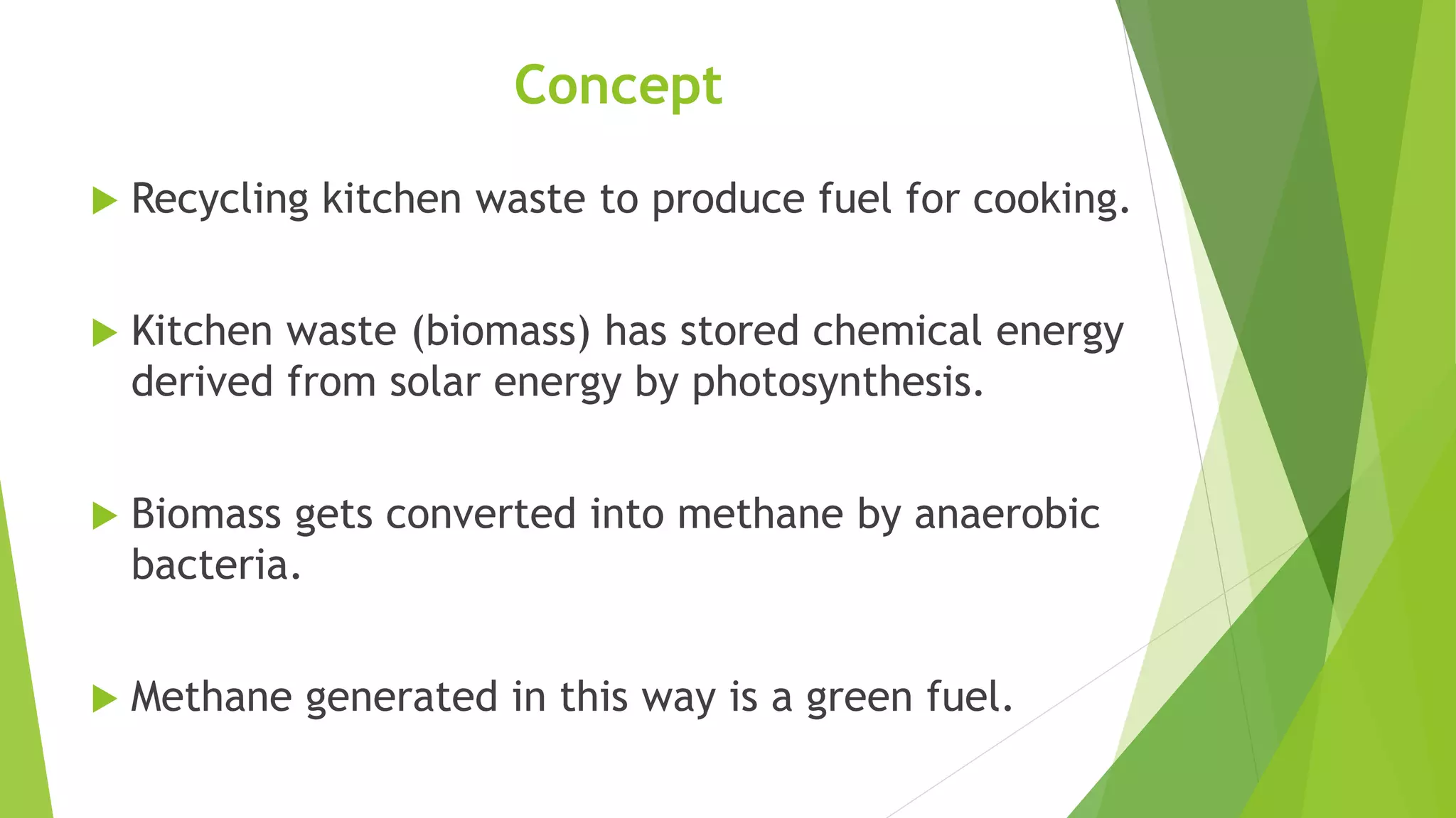 Biogas from kitchen waste | PPTX