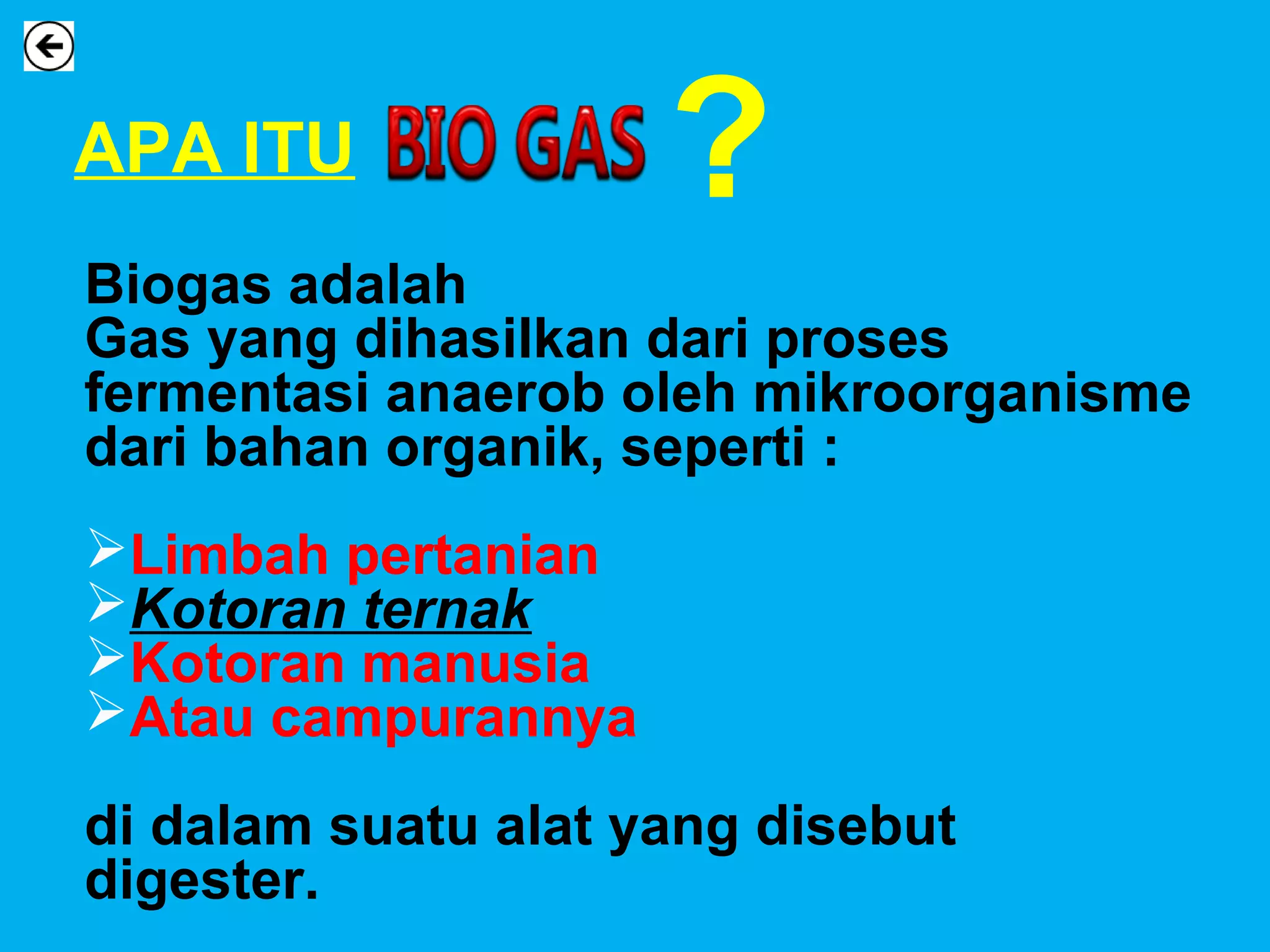 Biogas jadi | PPT