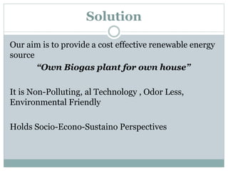 Biogas plant | PPT