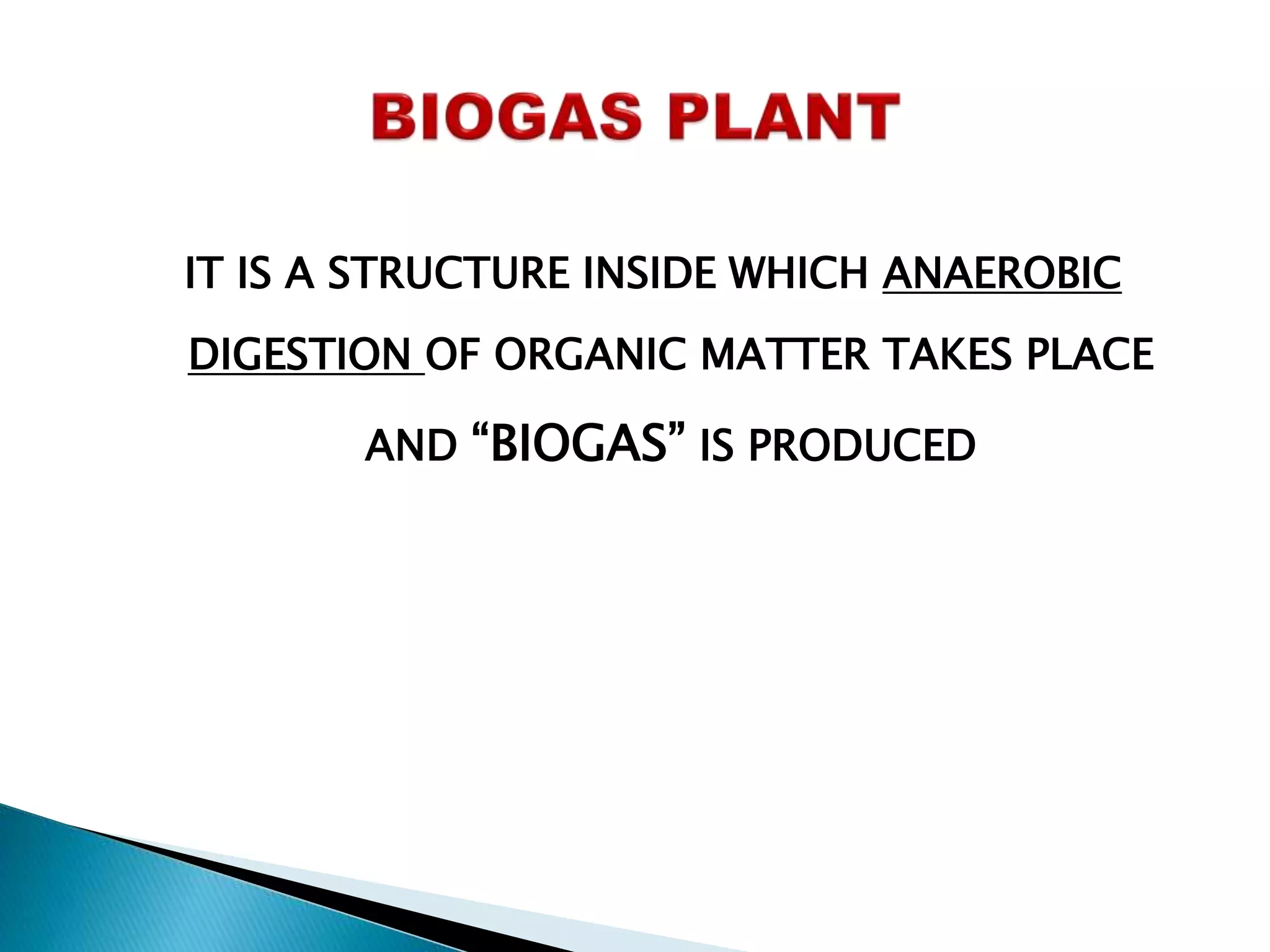 Biogas plant & types of bio gas plant | PPTX