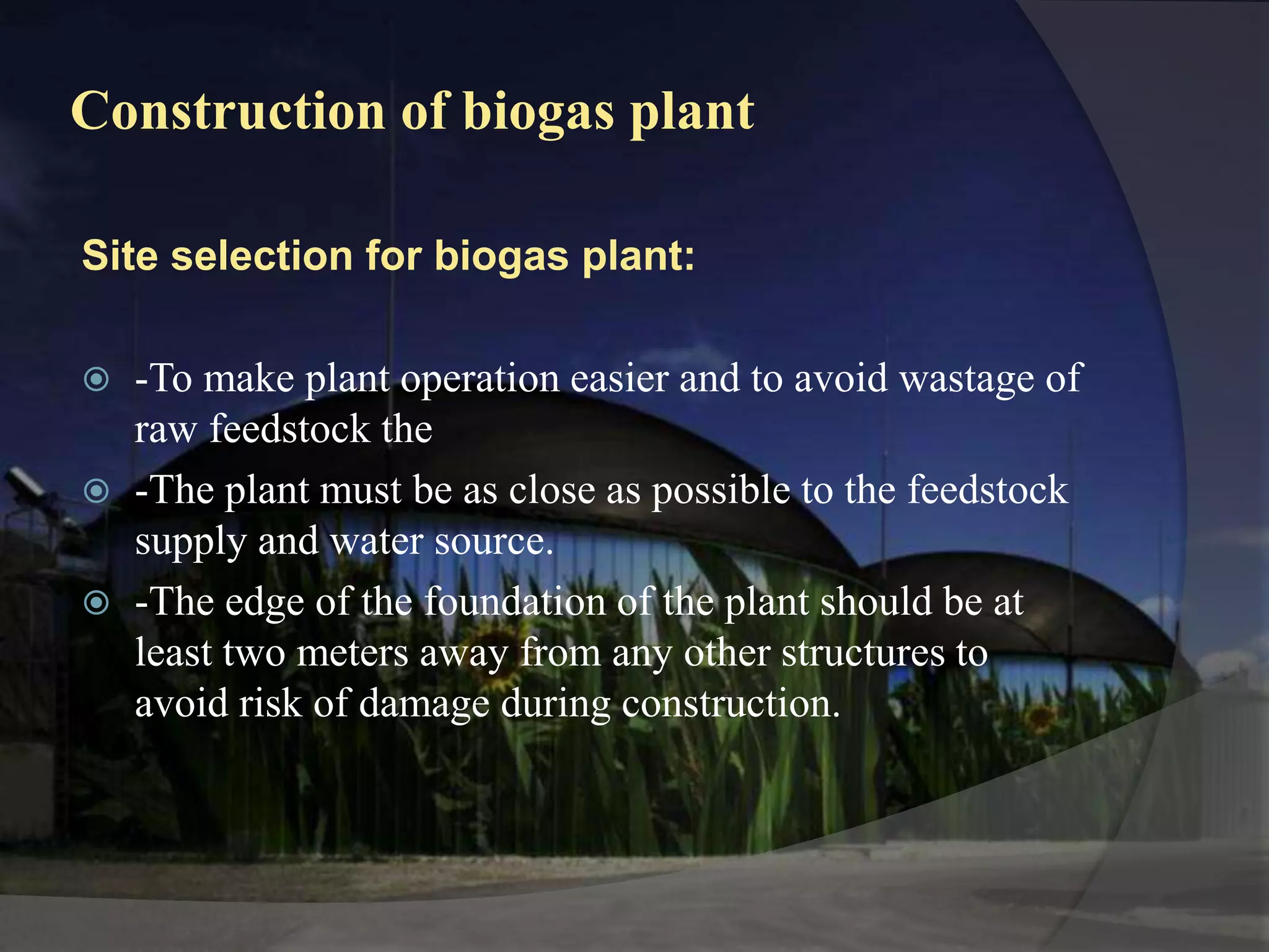 Biogas plant designs and engery calculations by ali saqlain | PPTX