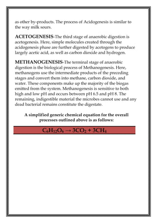 Biogas plant project | PDF