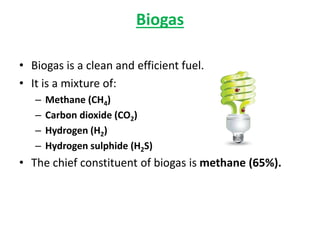 Biogas ppt | PPTX