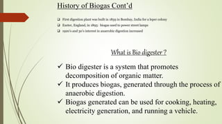 Bio-gas and its application | PPTX