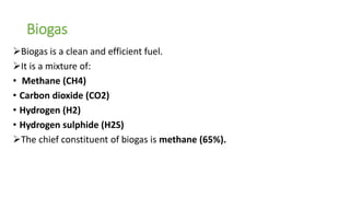Biogas production | PPTX