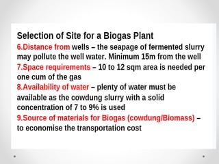 Bio gas principle of production | PPTX