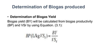 biogas production from napier grass using a batch process and catalyst.pptx