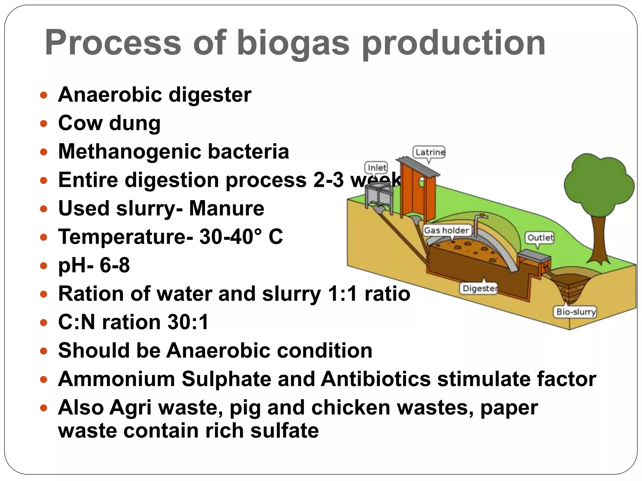 Production of Biogas | PPTX