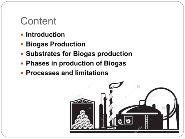Production of Biogas | PPTX | Chemistry | Science