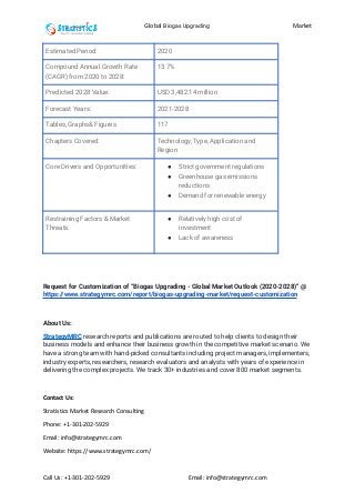 Biogas Upgrading Industry Report Analysis By opportunities