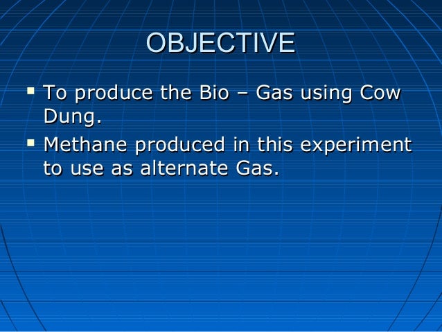 Bio gas using cow dung
